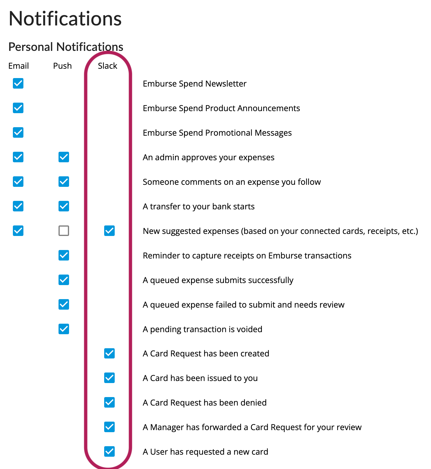 Emburse Spend + Slack Integration – Emburse Spend Help Center
