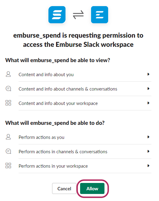 Emburse Spend + Slack Integration – Emburse Spend Help Center