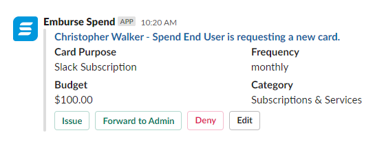 Emburse Spend + Slack Integration – Emburse Spend Help Center