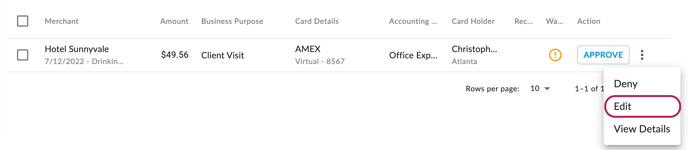 Split or Itemize Expenses – Emburse Spend Help Center