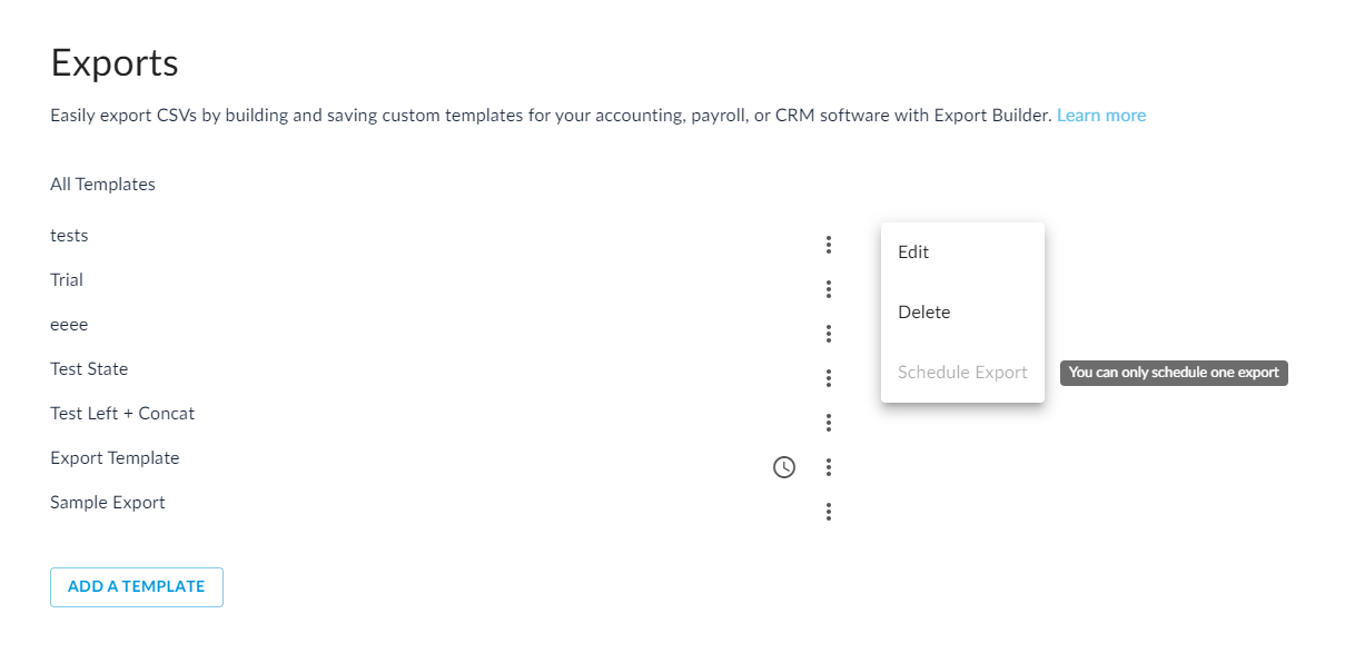 Schedule Exports – Emburse Spend Help Center