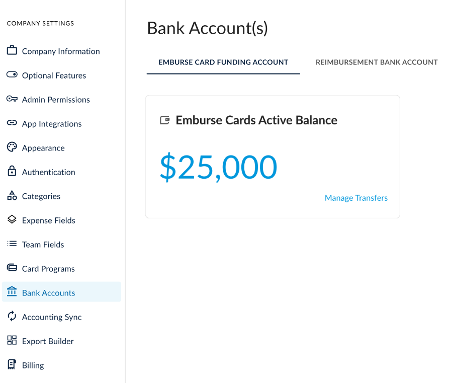 Manage Your Emburse Cards Funding Source and Balance in Emburse Spend ...