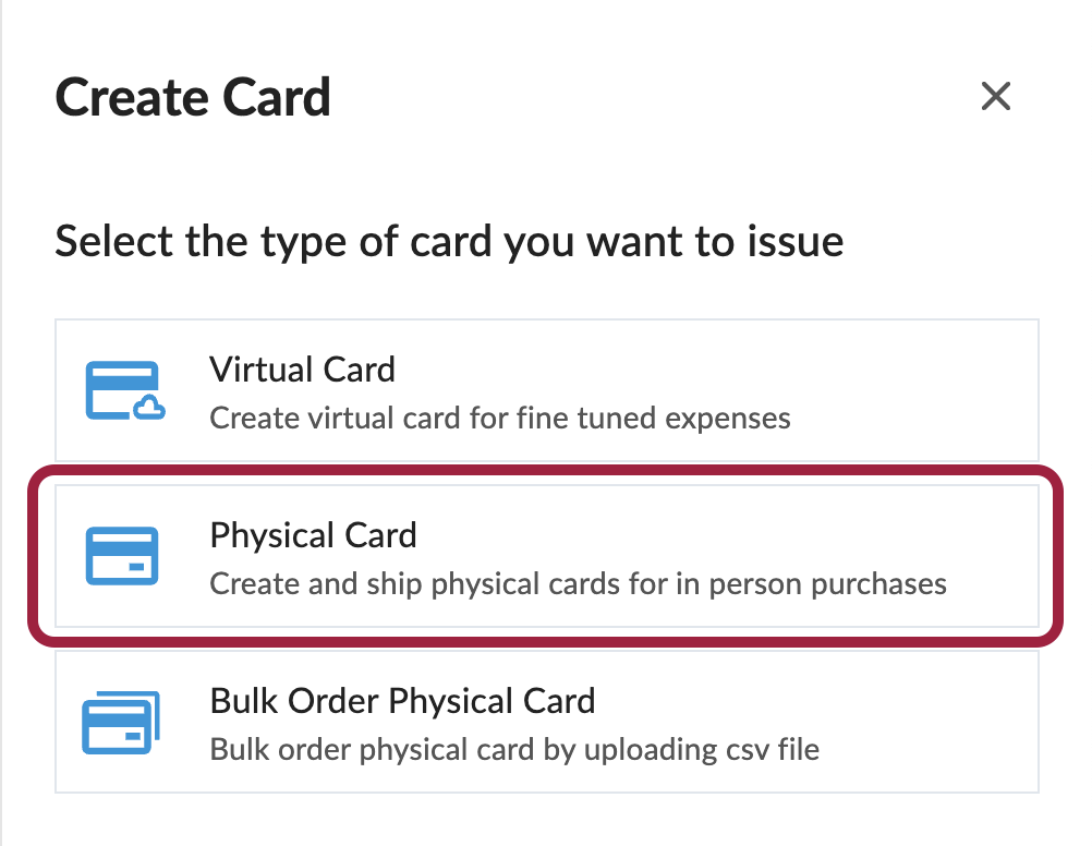 Create and Assign Emburse Cards – Emburse Spend Help Center