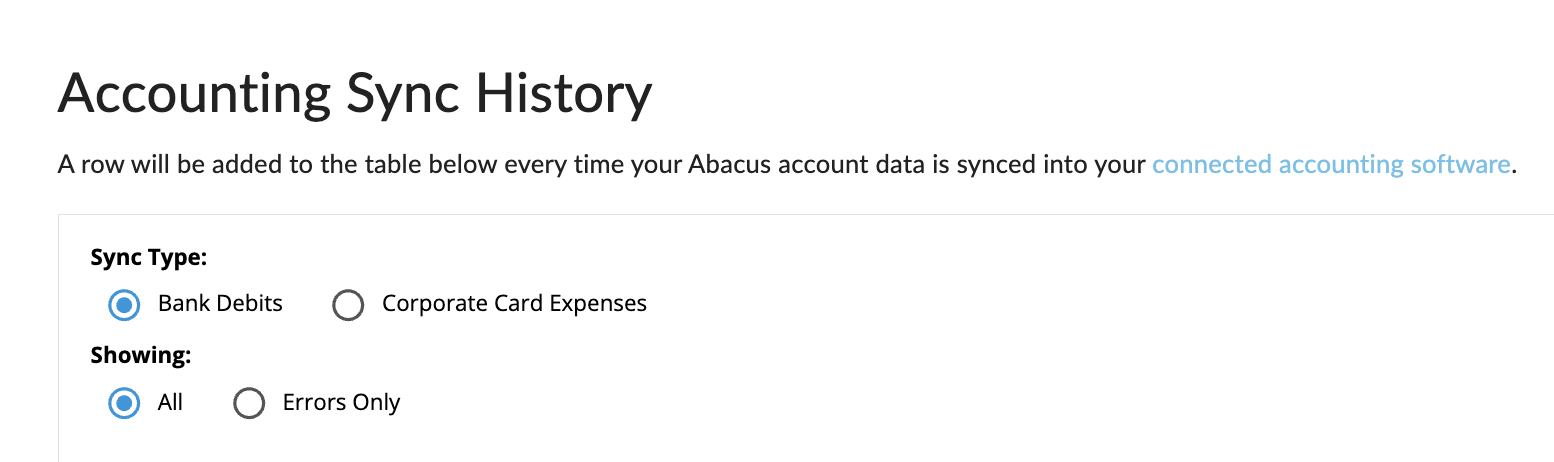 Accounting Sync History Page – Emburse Spend Help Center