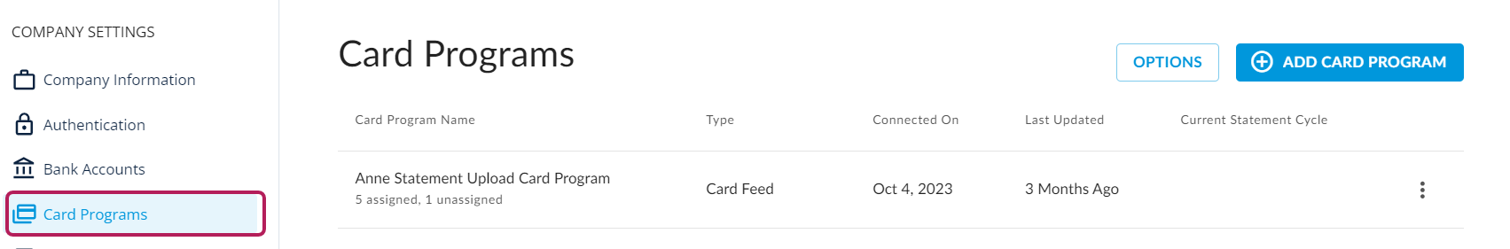 Enable Card Issuing for Managers – Emburse Spend Help Center