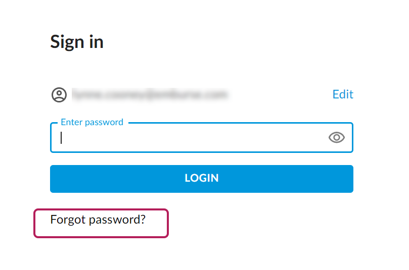 Resetting Your Password – Emburse Spend Help Center