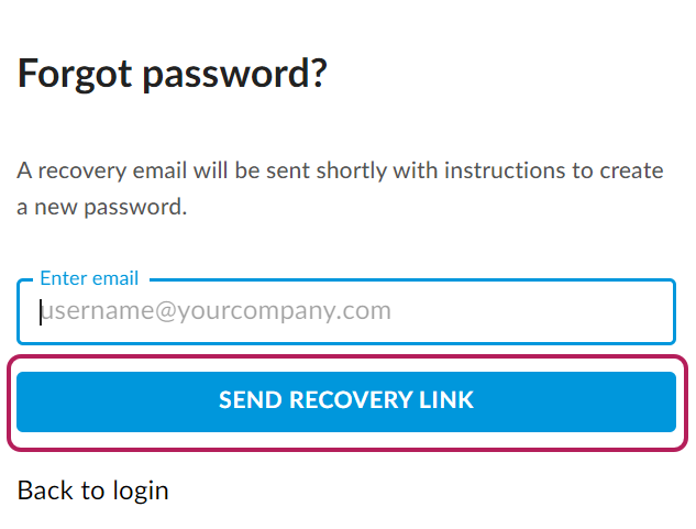 Resetting Your Password – Emburse Spend Help Center