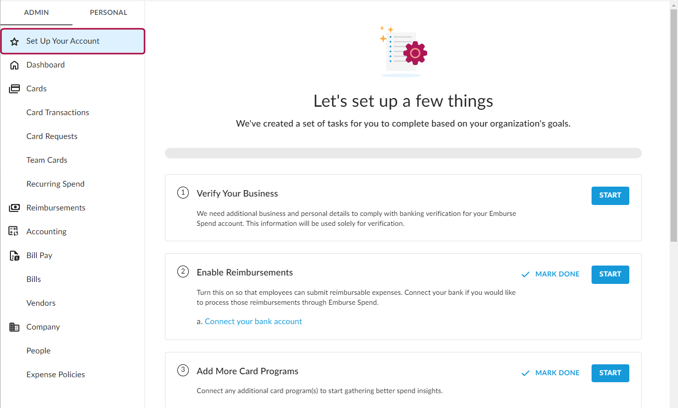 Set Up Your Emburse Spend Account – Emburse Spend Help Center