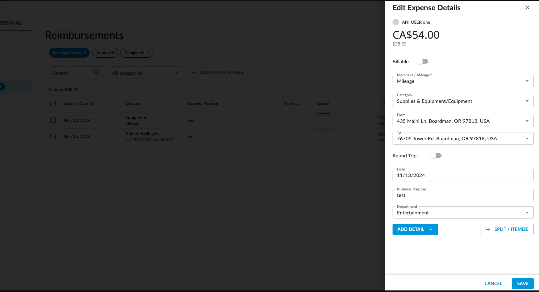 How to Edit a Submitted Expense – Emburse Spend Help Center