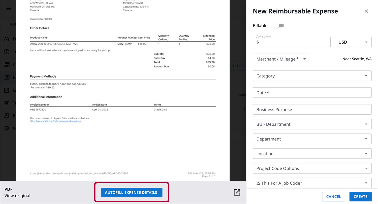 How to Submit Reimbursable Expenses – Emburse Spend Help Center