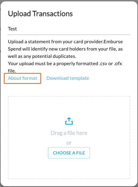 Manual Card Statement Upload Format – Emburse Spend Help Center